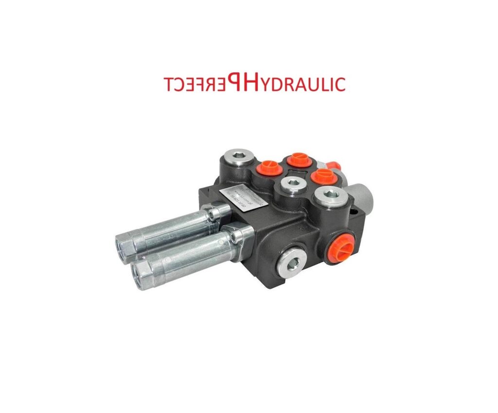 2 section hydraulic directional control valve controlled with the ...